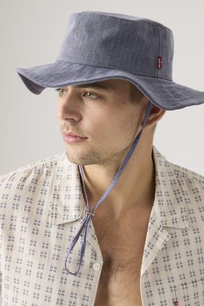 Levi's Bucket Hat mit Kordelzug - Herren - Blau / Blau