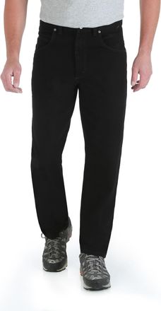 Wrangler Herren Relaxed Fit Jeans, Überfärbtes Schwarz, Bundweite: 84 cm, beinlänge: 81 cm