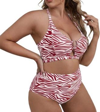Generic Maillots de bain d&eacute;t&eacute; solides pour femmes et filles 2024 bikini maillot de bain push-up surdimensionn&eacute; pour femme grande taille maillot de bain soutie