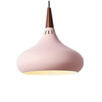 DOITOOL Nordische Pendelleuchte Vintage Deckenlampe E27 Fassung Rosé Metall Lampenschirm Retro Hängelampe Für Küche Esszimmer Schlafzimmer