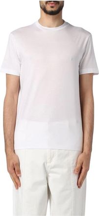 Emporio Armani Homme, Tops, Blanc, Taille: 2XL Classic Crew Neck TShirt