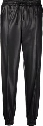Philosophy di Lorenzo Serafini Femme, Pantalons, Noir, Taille: 40 FR Leather Pantalons