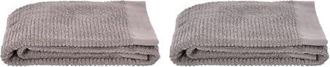Zone Denmark Classic Handtuch, weiches Handtuch mit hoher Saugf&auml;higkeit, 100% Baumwolle, 70 x 50 cm, Gull Grey (Grau) (Packung mit 2)