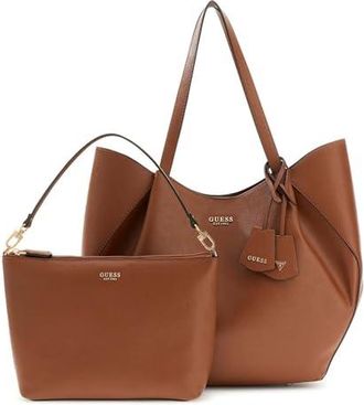 Guess sac shopper Amorette 2 in 1 Tote Bag Cognac brun