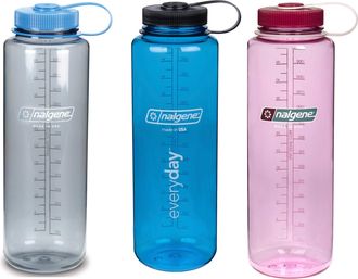 Nalgene Flasche Everyday Weithals Silo - 1,5 L (farbig, 3er Set, 1,5 Liter, 1,5 Liter)