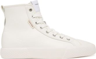 Calvin Klein Sneakers aus Stoff Calvin Klein Vulc Lace Up Hightop Lth HW0HW03076 Wei&szlig;