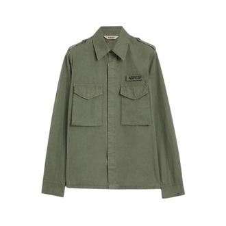 Aspesi Field Shirt - - Shirts - Herren - Gr&uuml;n - S