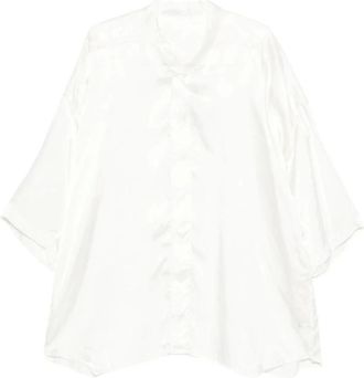 Rick Owens Homme, Chemises, Blanc, Taille: L Short Sleeve Shirt