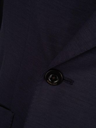 Boglioli Double-Breasted Wool Blazer - Black
