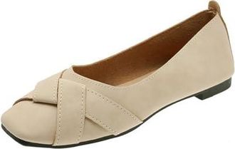 Generic Chaussures plates d&eacute;contract&eacute;es pour femme - Couleur unie - &Eacute;l&eacute;gantes - En similicuir - Pliables, l&eacute;g&egrave;res et confortables - Chaussures de marche, de t