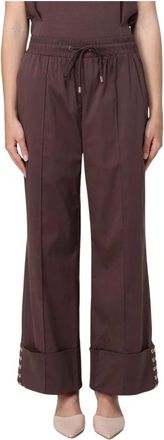 Liu Jo Femme, Pantalons, Brun, Taille: 38 FR Pantalone in felpa