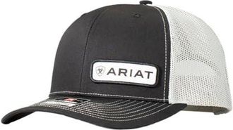 Ariat Ariat Mens Offset Name Patch Mesh Back Cap, Black, One Size