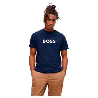BOSS Herren T-Shirt RN Shirt Crew-Neck UV-Protection UPF 50, Farbe:Blau, Artikel:-413 Navy, Größe:M