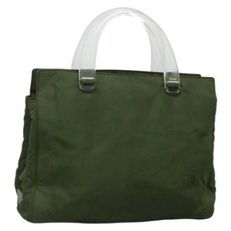 Prada Pre-owned Nylon sacs-prada - Femme - Pre-owned - Vert - Taille: ONE Size