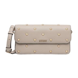 Guess Sandy Shoulder Bag - Femme - Sacs - Beige - Taille: ONE Size