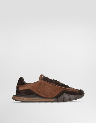 Dolce & Gabbana Sneaker Dg Athletic Aus Spaltleder - Mann Sneakers Braun 40.5