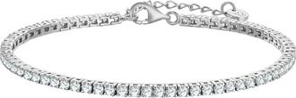 Glanzst&uuml;cke M&uuml;nchen Armband - Sterling Silber Armband Zirkonia - Gr. ONESIZE - in Silber - f&uuml;r Damen