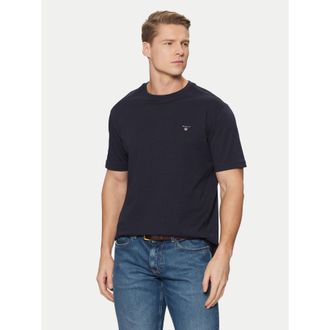 GANT T-Shirt Original Shield 2003295 Dunkelblau Regular Fit