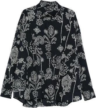 Giorgio Armani Homme, Chemises, Multicolore, Taille: L Chemise Imprim&eacute;e en Seersucker de Coton