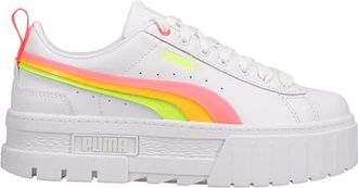 Puma Mayze Summer Squeeze Baskets perforées à plateforme pour femme Rose Blanc Jaune, Rose, blanc, jaune, 41 EU