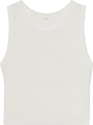 Co Femme, Tops, Beige, Taille: 42 FR D&eacute;bardeur ample en jersey flamm&eacute;