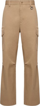 Moncler Moncler Pantalon Cargo En Gabardine De Coton Mélangé, Homme, Beige, Taille: 50