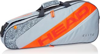 Head Elite Tennistasche, grau/orange, 12R