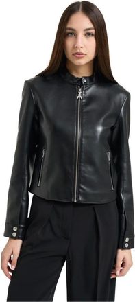Patrizia Pepe Femme, Vestes, Noir, Taille: 36 FR Chiodo Jacket