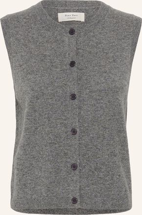 Part Two Strickweste Caniapw Aus Cashmere grau