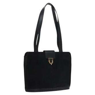Celine Sac bandouli&egrave;re en daim Pre-owned - Femme - Pre-owned - Noir - Taille: ONE Size