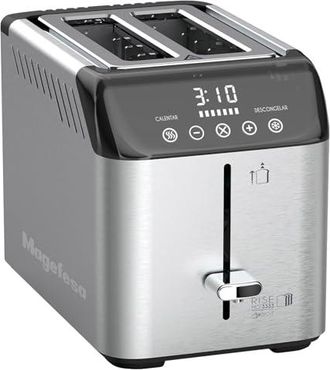 Magefesa Rise Digit Toaster, 925 W, 2 Scheiben, 7 Bräunungsstufen, Stop-, Auftau- und Aufwärmfunktionen, automatischer Auswurf