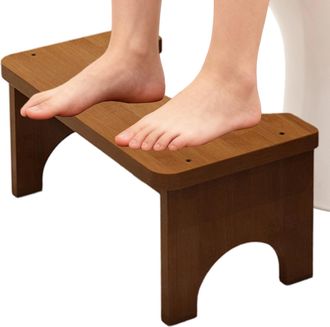 Generic Toilettenhocker - Toilettensitz aus Holz | Multifunktionaler Tritthocker f&uuml;r Erwachsene und &auml;ltere Menschen, Zuhause, Badezimmer, Dusche, Camping