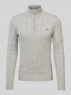 GANT Strickpullover mit Zopfmuster