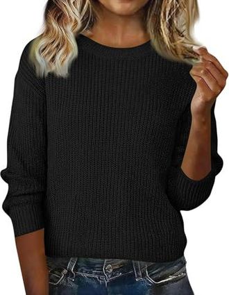 Generic Pull Femme Chic Et Elegant Rouge Laine V&ecirc;tements Mode Blanc Grande Sweaters Femmes Cachemire Pulls Taille Fashion Vetement Noir Long Hiver WomenS Pull