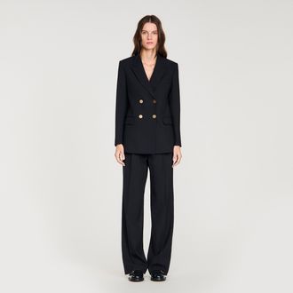 Sandro Veste de tailleur en laine