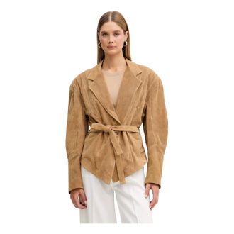 Vicolo Kimono Jacket - Femme - Vestes - Beige - Taille: 42 FR