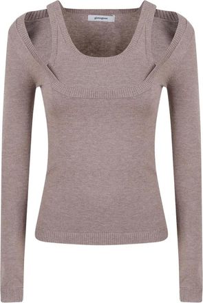 Gimaguas Pull Etoile - Femme - Pulls - Beige - Taille: 40 FR