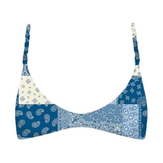 MC2 Saint Barth Femme, Maillots de bain, Bleu, Taille: 40 FR Maris Top Bra