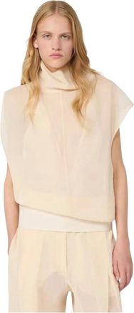 Sportmax Femme, Blouses et Chemises, Beige, Taille: 36 FR Blouse