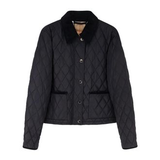 Burberry Cropped Steppjacke - - Jackets - Damen - Schwarzk - XS