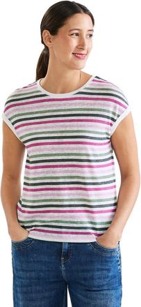 Street One Street One Streifenshirt Damen A319210 Off White 40