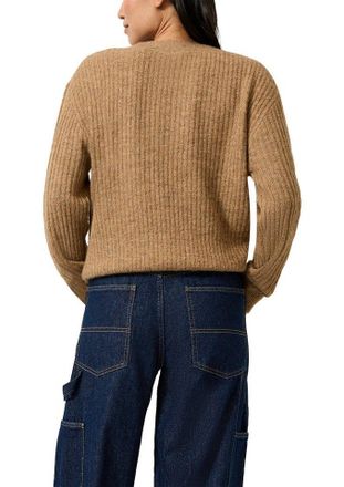 QS by s.Oliver Strickpullover Winterpullover mit V-Ausschnitt