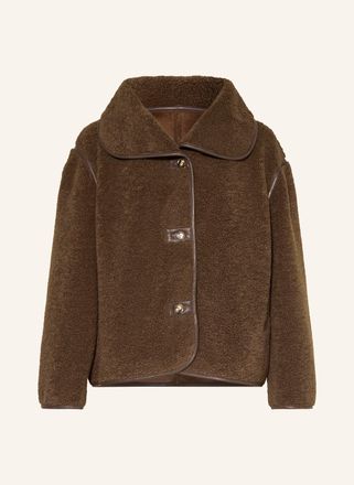 Neo Noir Neo Noir Teddyfell-Jacke Edmund braun