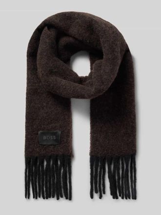 HUGO BOSS Schal mit Label Patch