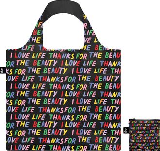 LOQI LOVE LIFE Black Bag