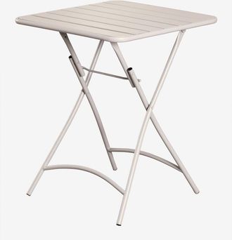 Sklum Sklum - Quadratischer Klapptisch 60x60 cm aus Stahl Janti Beige Tapioca