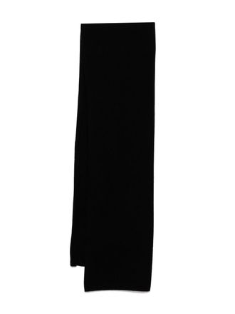 Loop Cashmere &eacute;charpe &agrave; bords frang&eacute;s - Noir