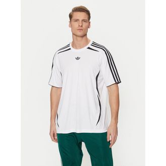 adidas T-Shirt adicolor Teamgeist JP1113 Weiß Loose Fit