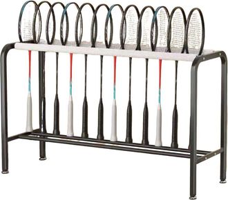 Generic Tennisschl&auml;gerhalter Mit Schwammschutz, Eisen-Badmintonschl&auml;ger-Pr&auml;sentationsst&auml;nder, for 5-20 Schl&auml;ger Mit 50 Kg Tragf&auml;higkeit, for Den Trainingsplat