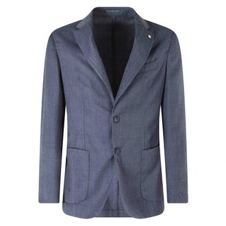 L.B.M. 1911 Tinto Capo Spinato 1 Petto - - Jackets - Herren - Blau - 2XL